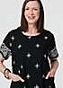 Izabel London Border Print Knee Length Shift Dress | Kaleidoscope