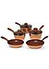 JML Copper Stone 5 Piece Saucepan and Frying Pan Set | Kaleidoscope