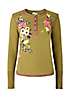 Joe Browns Floral Embroidered Round Neck Henley Top | Kaleidoscope
