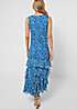 Joe Browns Floral Maxi Dress with Mesh Overlay & Frill Detail ...