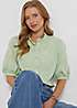 Joe Browns Frilly Neck Broderie Embroidered Blouse | Kaleidoscope