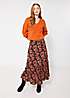 Joe Browns Ruffle Trim Paisley Asymmetric Maxi Skirt | Kaleidoscope