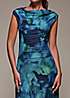 Jolie Moi Slash Neck Ruched Mesh Maxi Dress | Kaleidoscope