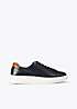 KG Kurt Geiger Fly Navy Leather Lace Up Sneaker | Kaleidoscope