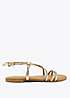 KG Kurt Geiger Gold Nima Braided Strap Sandals | Kaleidoscope