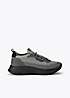 KG Kurt Geiger Jasper Grey Synthetic Low Lace Up Trainer | Kaleidoscope
