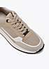 KG Kurt Geiger Jesse Beige Camel Lace Up Sneaker | Kaleidoscope
