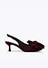 KG Kurt Geiger Tilly Wine Velvet Fabric Heel | Kaleidoscope