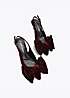 KG Kurt Geiger Tilly Wine Velvet Fabric Heel | Kaleidoscope
