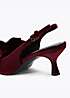 KG Kurt Geiger Tilly Wine Velvet Fabric Heel | Kaleidoscope