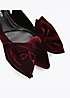 KG Kurt Geiger Tilly Wine Velvet Fabric Heel | Kaleidoscope