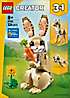 LEGO Creator 3-In-1 Cute Bunny Toy - Animal Figure Set | Kaleidoscope