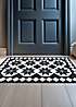 Likewise Rugs & Matting Black Victorian Vintage Mat | Kaleidoscope