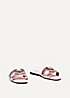 Linzi Indira - Baby Pink Suede Aztec Design Embellished Sliders ...
