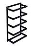 Lloyd Pascal Roma 5 Tier Towel Rack | Kaleidoscope