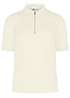 Long Tall Sally Half Zip Ribbed Cotton Collared Top | Kaleidoscope