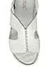 Lotus Astrid White Leather Slingback Sandals | Kaleidoscope