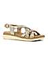 Lunar Roma Gold Sandals | Kaleidoscope