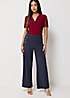 M&Co Petite Military Button Trousers | Kaleidoscope