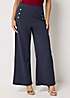 M&Co Petite Military Button Trousers | Kaleidoscope