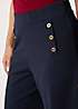 M&Co Petite Military Button Trousers | Kaleidoscope