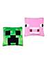 Minecraft Vibes Reversible Shaped Cushion | Kaleidoscope