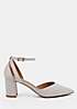 Novo Imelda Two-Part Block Heel Court Shoes | Kaleidoscope