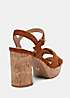 Novo Madison Tan Platform Heeled Sandals | Kaleidoscope