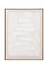 Pacific Lifestyle White & Natural Textured Canvas with Natural Frame ...