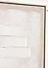 Pacific Lifestyle White & Natural Textured Canvas with Natural Frame ...