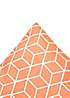 Pair of Orange Cube Design Pattern Scatter Cushions | Kaleidoscope
