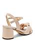 Paradox London ’Nalani’ Nude Wide Fit Low Block Heel Sandals | Kaleidoscope