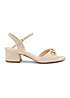 Paradox London ’Riviera’ Nude Block Heel Sandals | Kaleidoscope