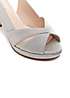 Paradox London Nadine Silver Wide-Fit Platform Sandals | Kaleidoscope