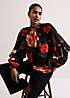 Phase Eight Celina Rose Print Blouse | Kaleidoscope