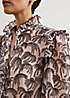 Phase Eight Serena Frill Blouse | Kaleidoscope