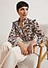 Phase Eight Serena Frill Blouse | Kaleidoscope
