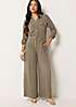 PixieGirl Petite Acid Wash Wide Leg Jumpsuit | Kaleidoscope