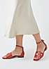 Radley London Linden Crescent Fire Red Stirrup Strap Sandals | Kaleidoscope