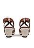 Radley London Tan Florence Close Wishbone Midi Wedge Sandals | Kaleidoscope