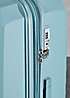 Rock Sunwave 8 Wheel Light Blue Hardshell Suitcase 3 Piece Set ...