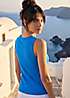 Roman Asymmetric Button Vest Top | Kaleidoscope