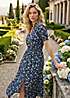 Roman Ditsy Print V-Neck Midi Dress | Kaleidoscope