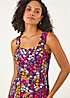 Roman Floral Print Stretch Panel Dress | Kaleidoscope