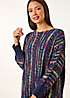 Roman Fringe Hem Knit Longline Jumper | Kaleidoscope