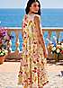 Roman Fruit Print Tiered Midi Dress | Kaleidoscope