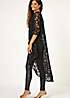Roman Lace Detail High-Low Hem Button Blouse | Kaleidoscope