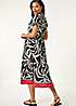 Roman Linear Border Shirt Dress | Kaleidoscope