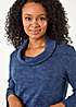 Roman Petite Brushed Knit Wrap Top | Kaleidoscope