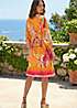Roman Petite Tropical Print Buttoned Dress | Kaleidoscope